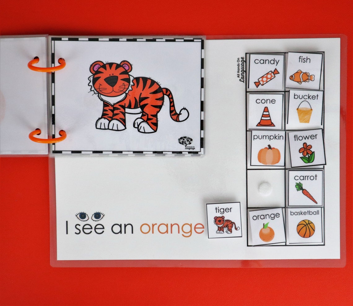 I See ORANGE Interactive Book and Sentence Formulation - Etsy