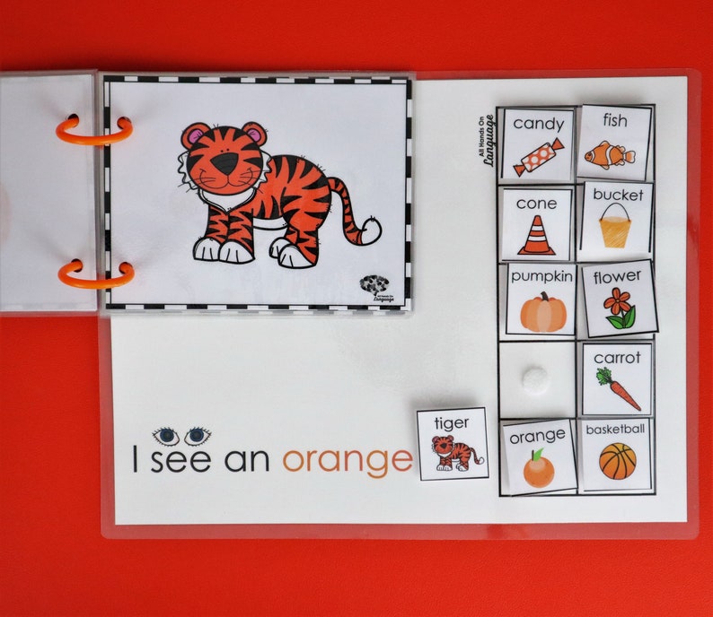 I See ORANGE Interactive Book and Sentence Formulation - Etsy