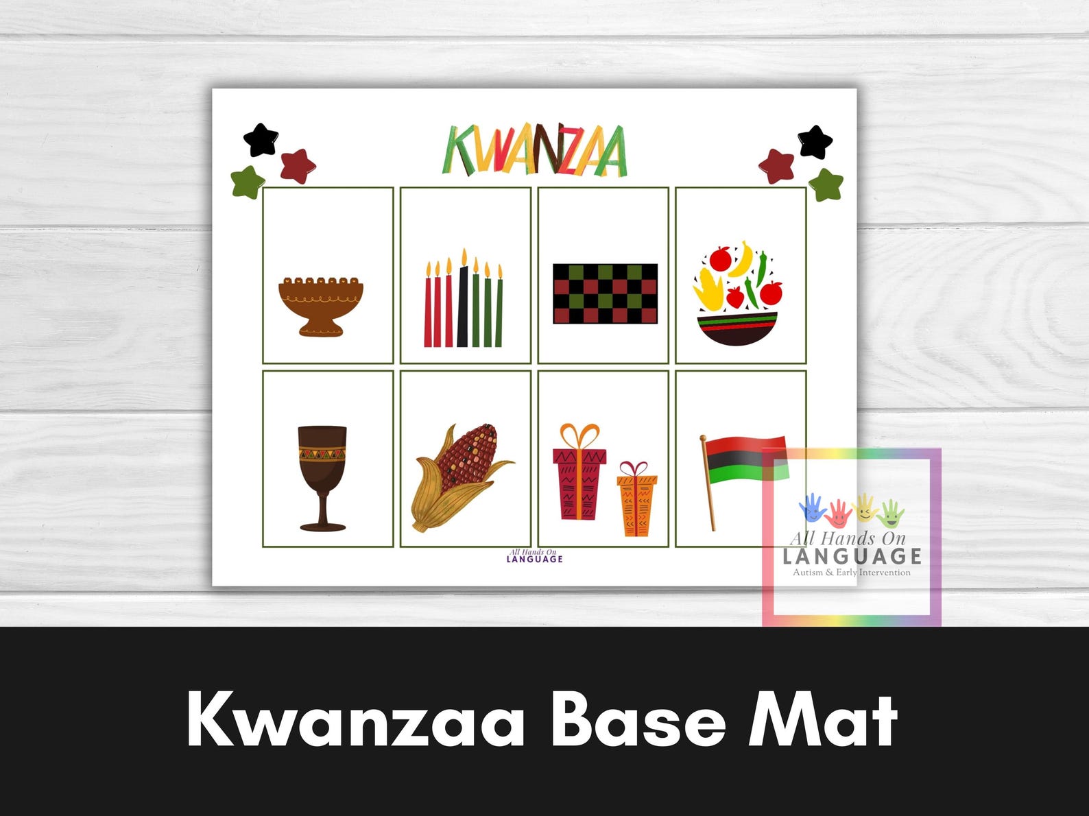 Kwanzaa Matching Game: Holiday Vocabulary Cards (printable PDF) - Etsy