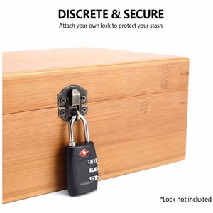 Pike & Pine Handmade Large Stash Box Combo - Includes Grinder + 2 Stash ...