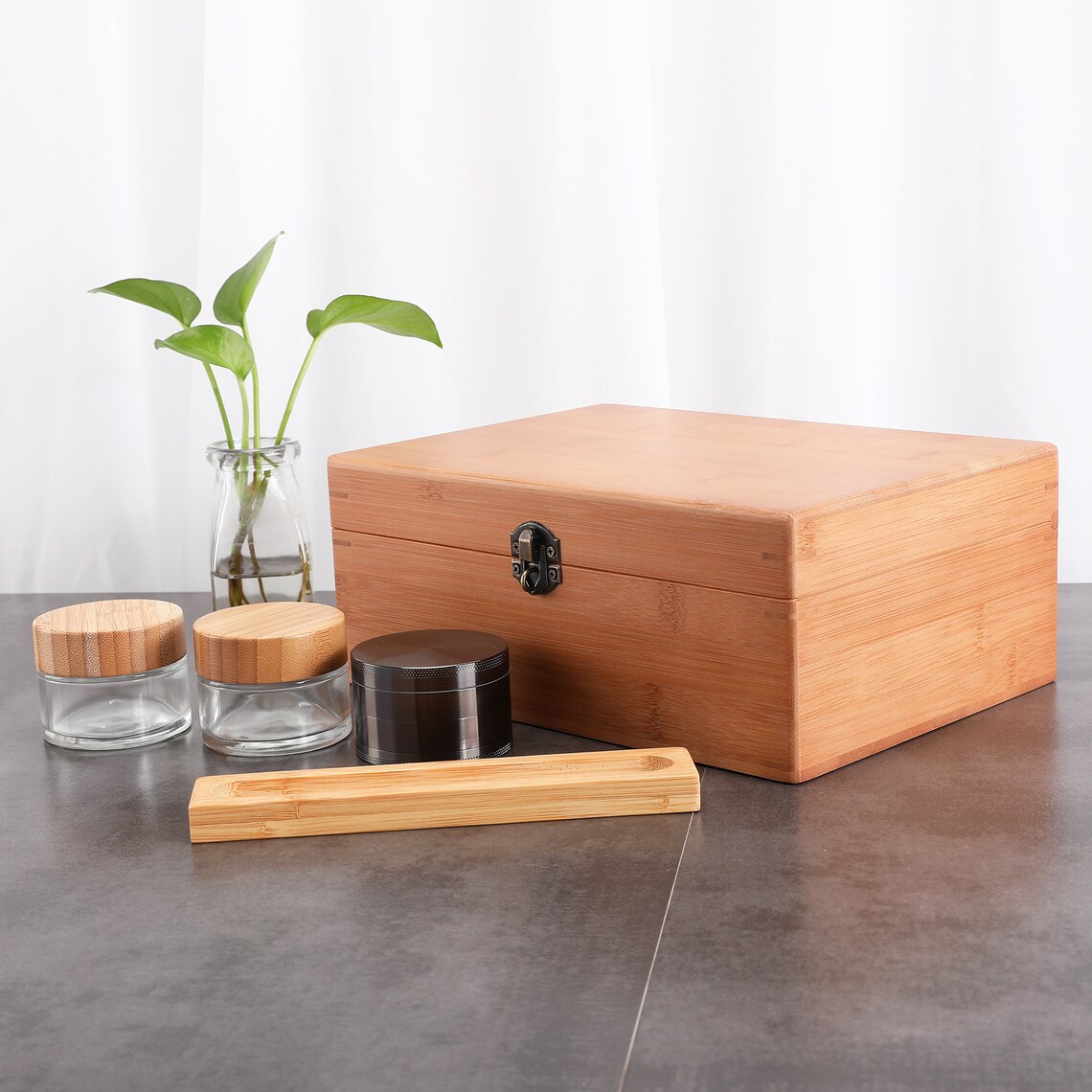 Pike & Pine Handmade Large Stash Box Combo Includes Grinder - Etsy