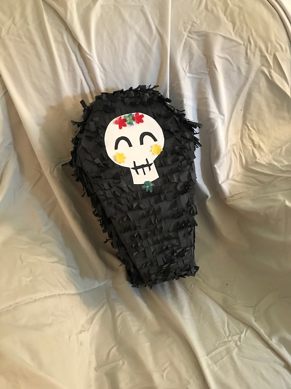 Coffin Piñata FULL SIZE Dia de los Muertos Skull Halloween | Etsy