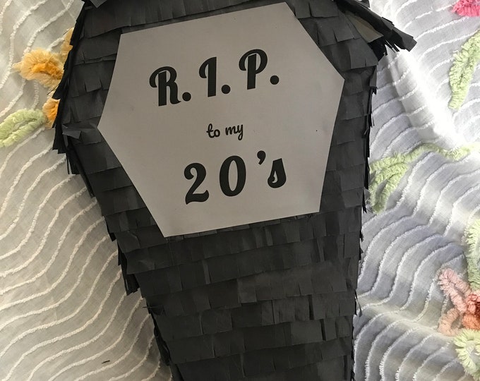 Coffin Pinata, RIP to Twenties Pinata, RIP to Thirties Pinata - Etsy