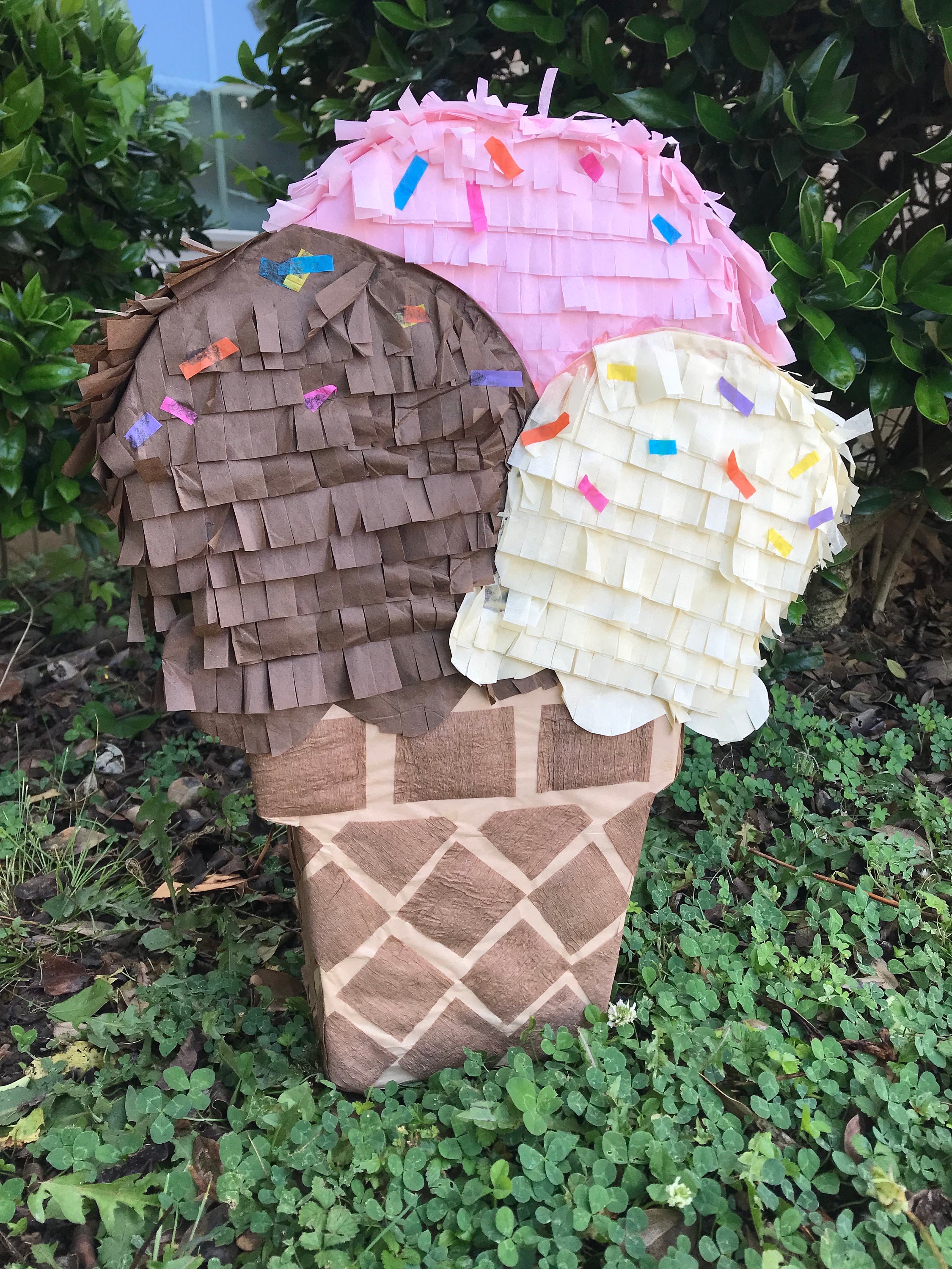 Ice Cream Cone Piñata, Ice Cream Party Piñata - Etsy