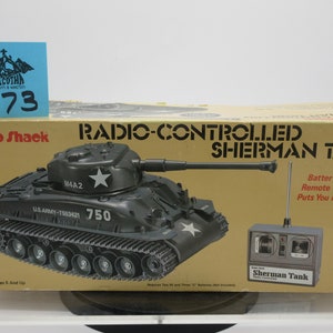Radio Shack Remote Control Sherman Tank | Etsy