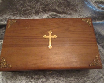 Antique Sick Call Box Last Rites Case Religious Candelabra Vintage ...