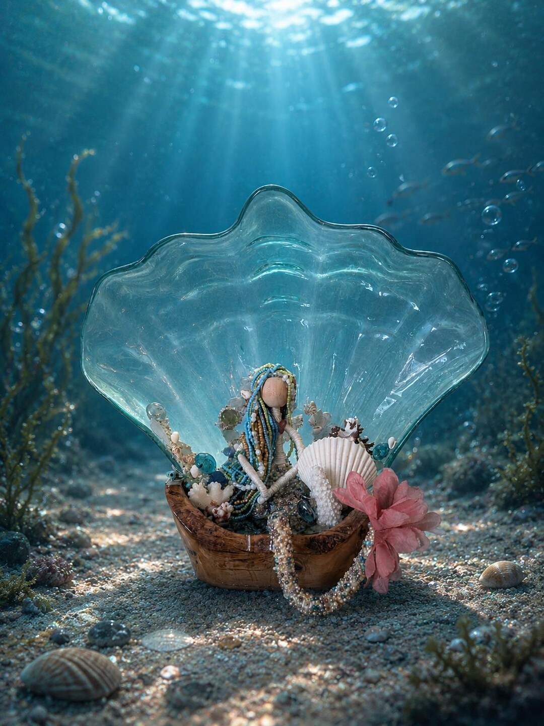 Handmade Underwater Fantasy Mermaid Art Doll / One of a Kind ...