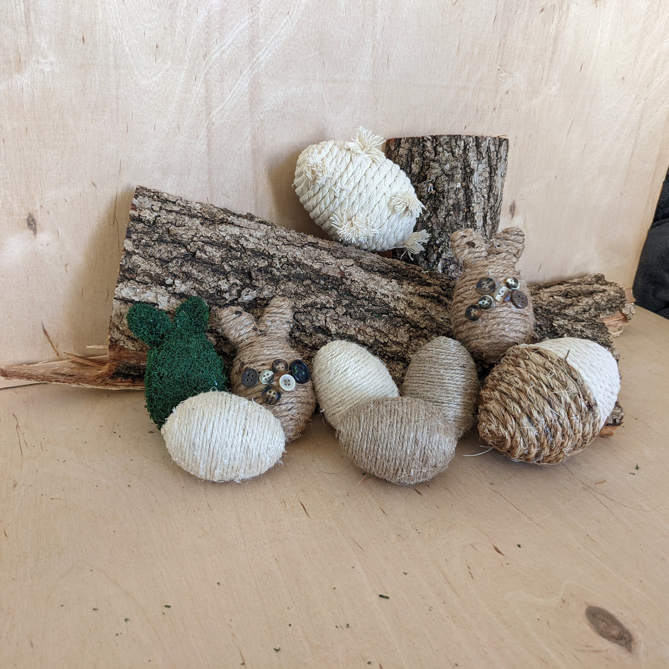 Rustic Easter Eggs/ Jute Wrapped Eggs / Farmhouse Inspired - Etsy