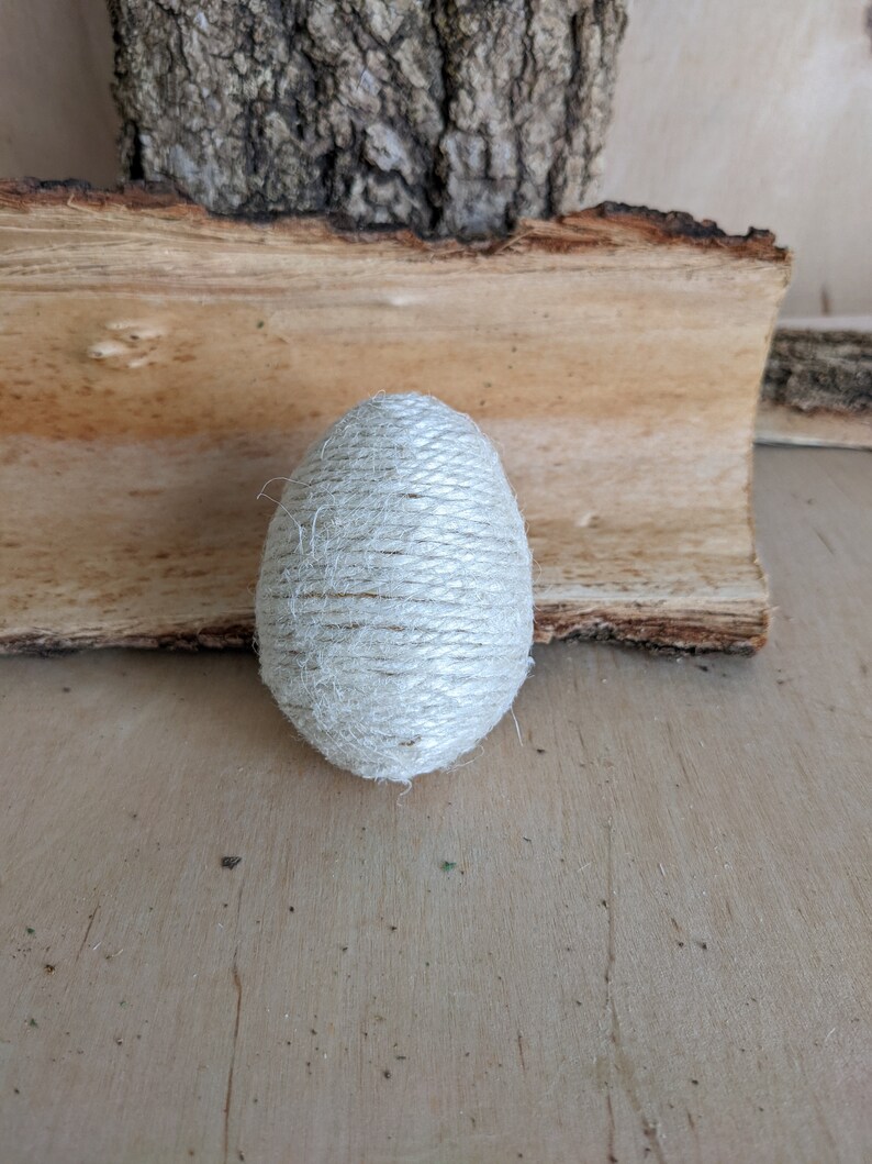 Rustic Easter Eggs/ Jute Wrapped Eggs / Farmhouse Inspired - Etsy