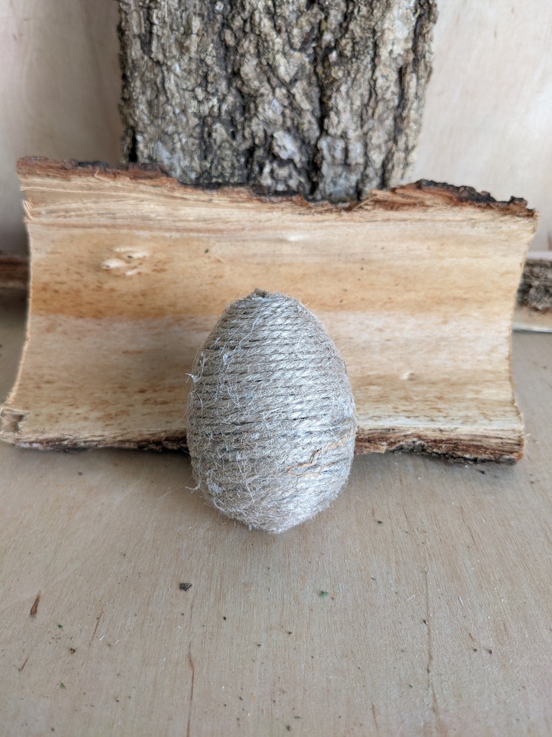 Rustic Easter Eggs/ Jute Wrapped Eggs / Farmhouse Inspired - Etsy