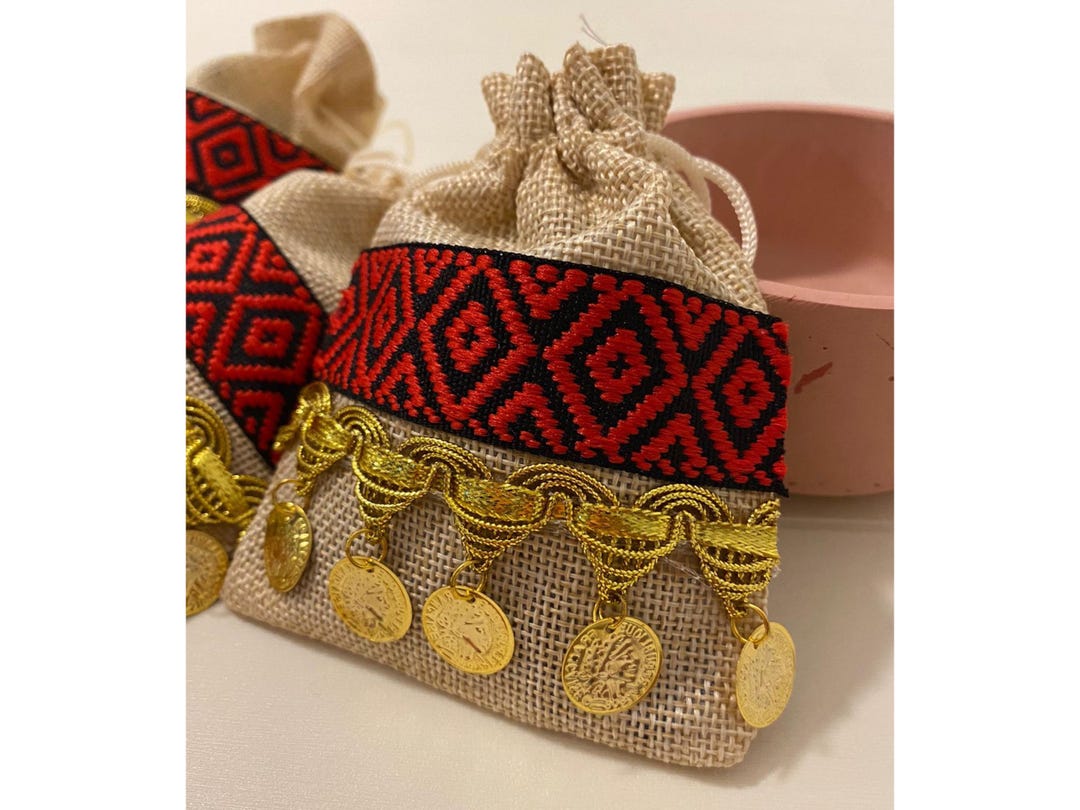 Handmade Souvenir Bags Jordanian Theme , Arabic Weddings Henna Party ...