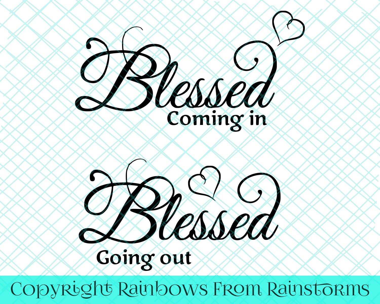 Blessed Coming In Blessed Going Out Vector Graphic SVG File | Etsy