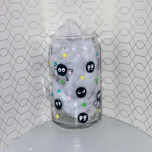 Soot Sprite and Cold Coloring Changing Stars 16OZ Glass Beer Can Cup ...