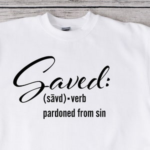 Saved SVG Definition of Saved SVG Salvation SVG - Etsy