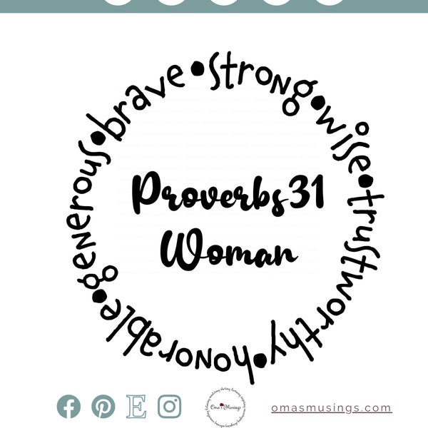 Proverbs 31 Woman Svg - Etsy