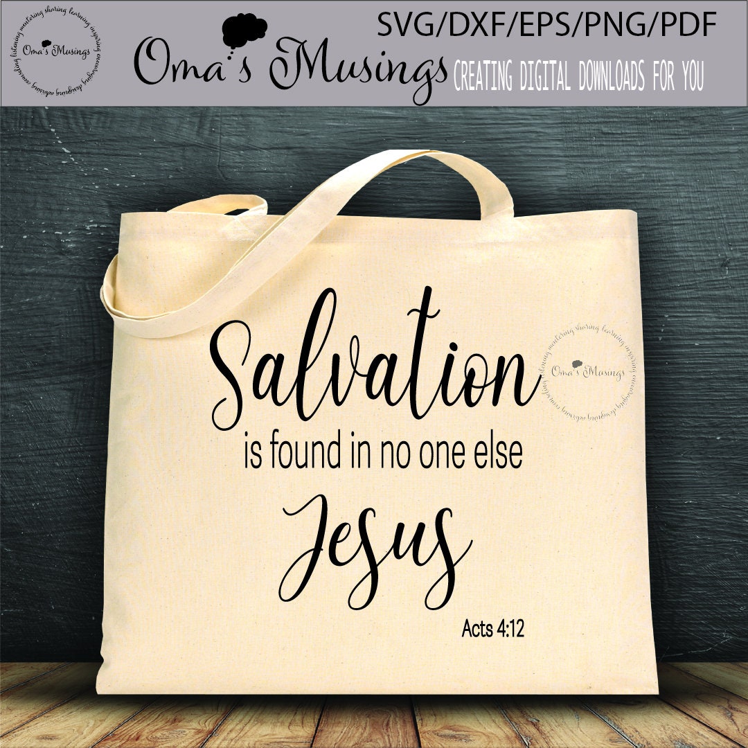 Salvation SVG Bible Verse SVG Jesus SVG Christian Svg Acts | Etsy India