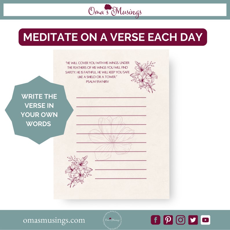 My 31 Day Fear Journal US Letter Size Printable Canva - Etsy