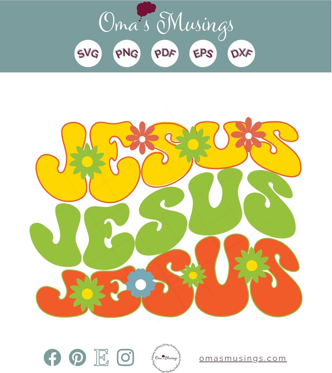 Retro Jesus SVG 70's Jesus Svg Groovy Jesus SVG Wavy - Etsy