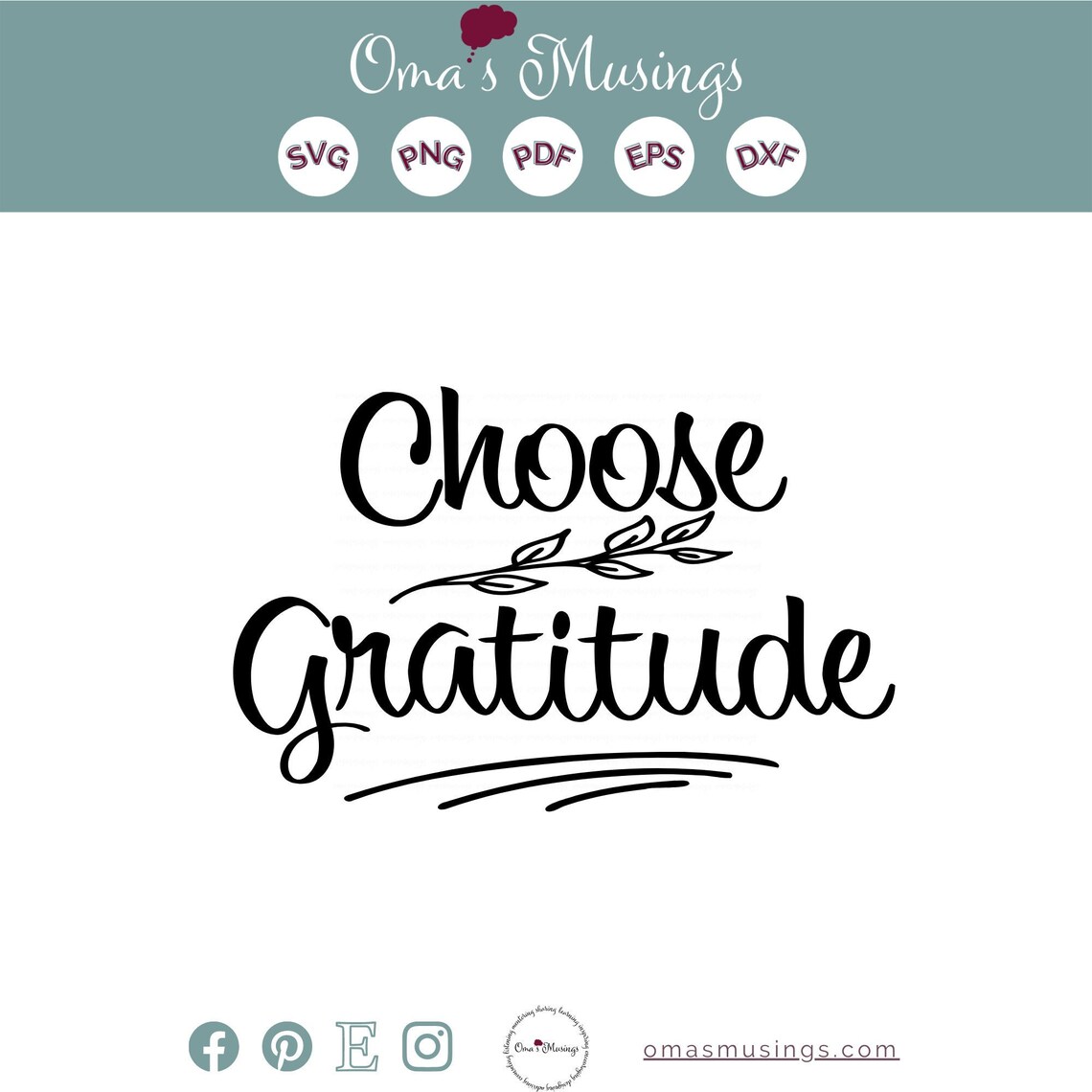 Gratitude SVG Choose Gratitude SVG Grateful SVG Digital - Etsy