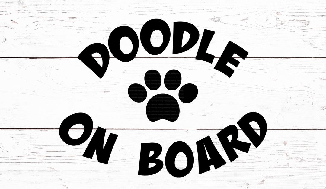 Doodle Dog Car Decal Goldendoodle SVG Doodle SVG Doodle Dog SVG Doodle ...