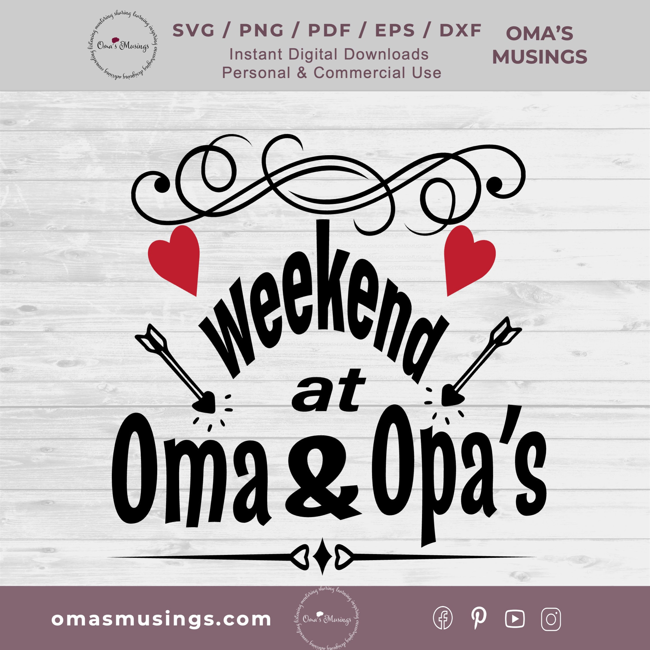 Oma SVG Opa SVG Oma and Opa SVG Weekend at Oma and - Etsy Canada
