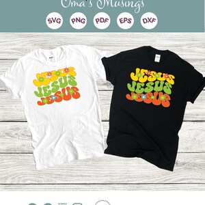 Retro Jesus SVG 70's Jesus Svg Groovy Jesus SVG Wavy - Etsy