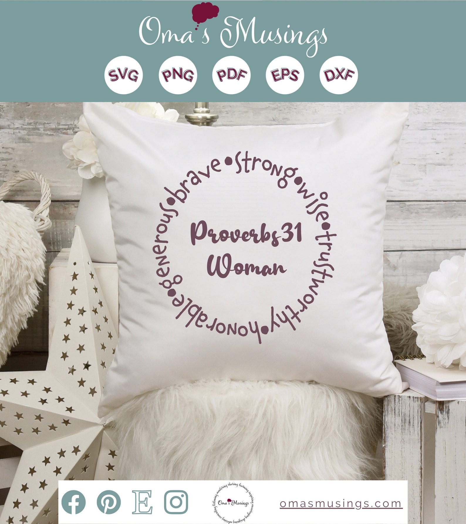 Proverbs 31 Woman Svg Proverbs 31 Svg Christian Svg Etsy