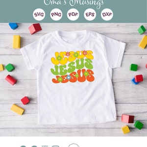 Retro Jesus SVG 70's Jesus Svg Groovy Jesus SVG Wavy - Etsy