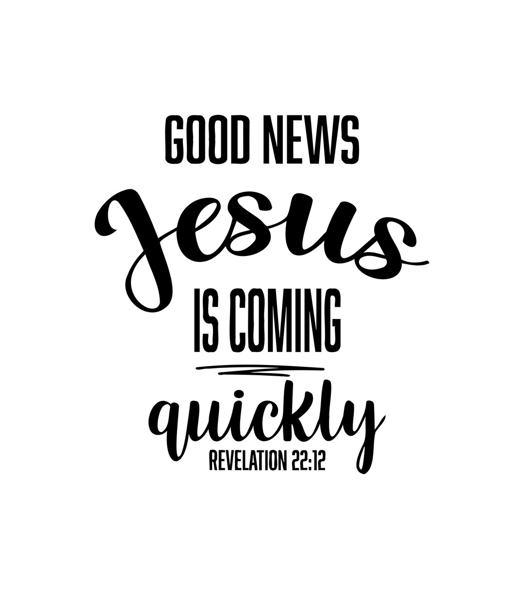 Jesus is Coming Quickly SVG | Christian End Times SVG | Revelation 22: ...