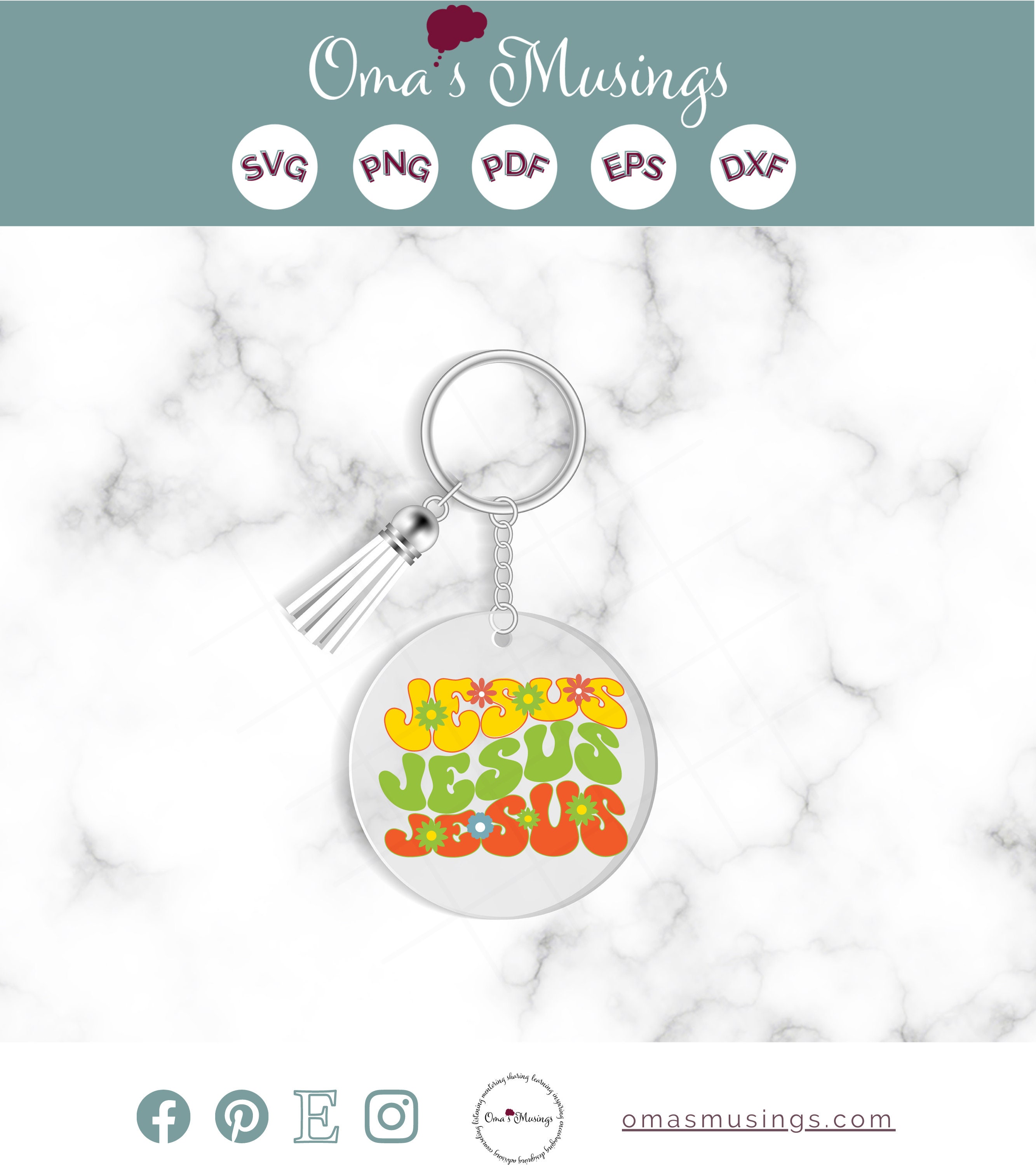 Retro Jesus SVG: 70s Groovy Wavy Design (digital Download) - Etsy