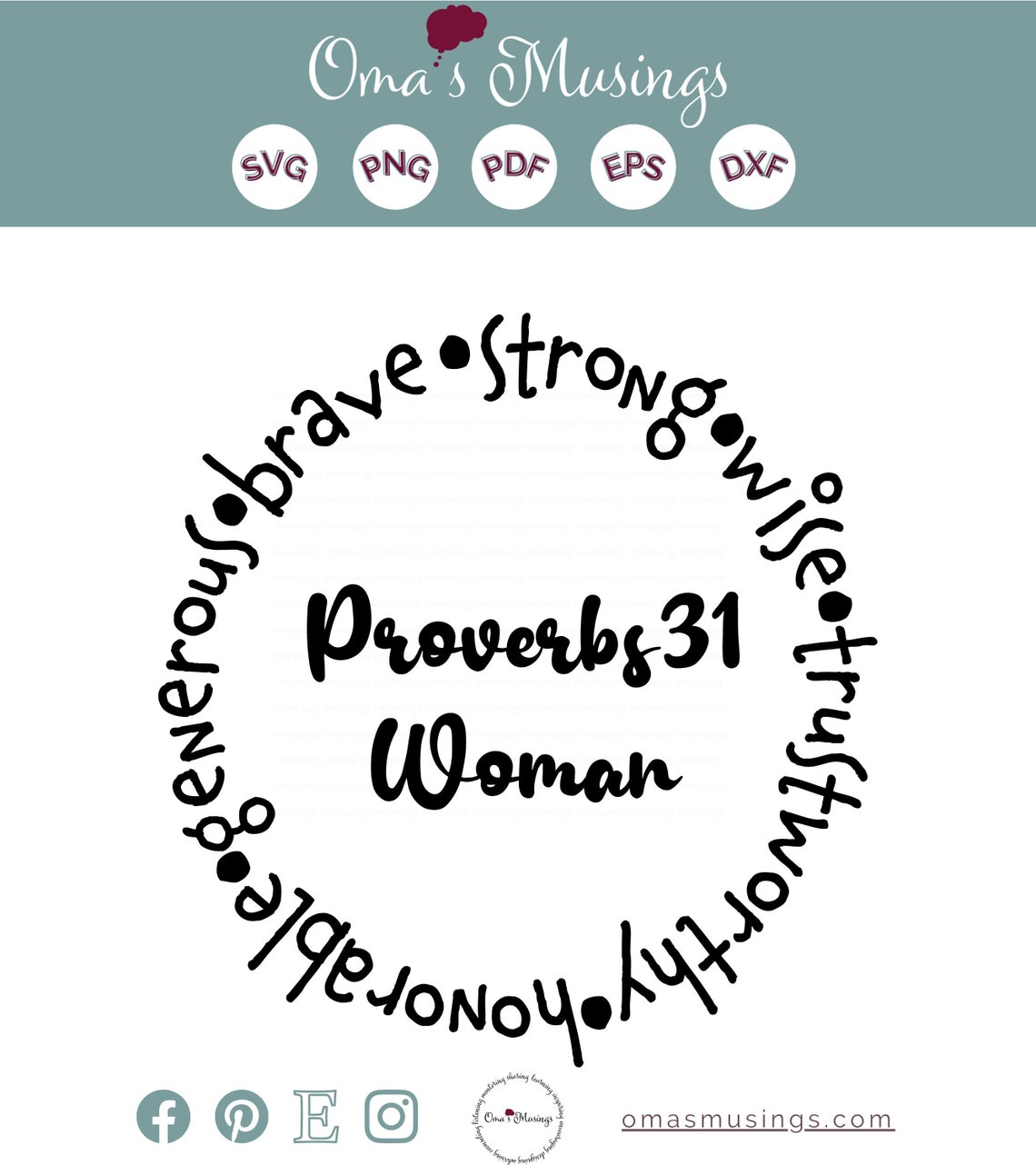 Proverbs 31 Woman Svg Proverbs 31 Svg Christian Svg Etsy