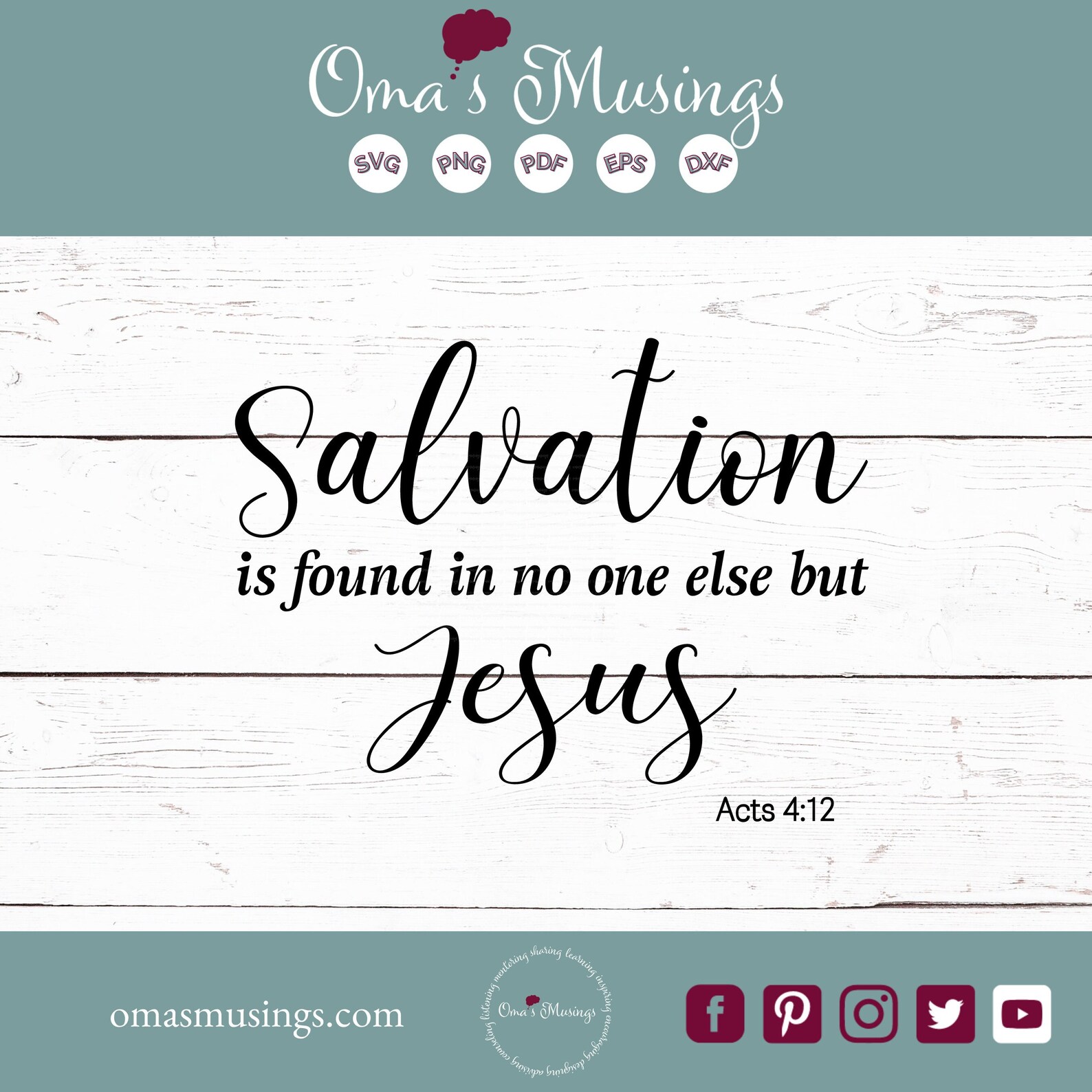Salvation SVG Bible Verse SVG Jesus SVG Christian Svg Acts - Etsy