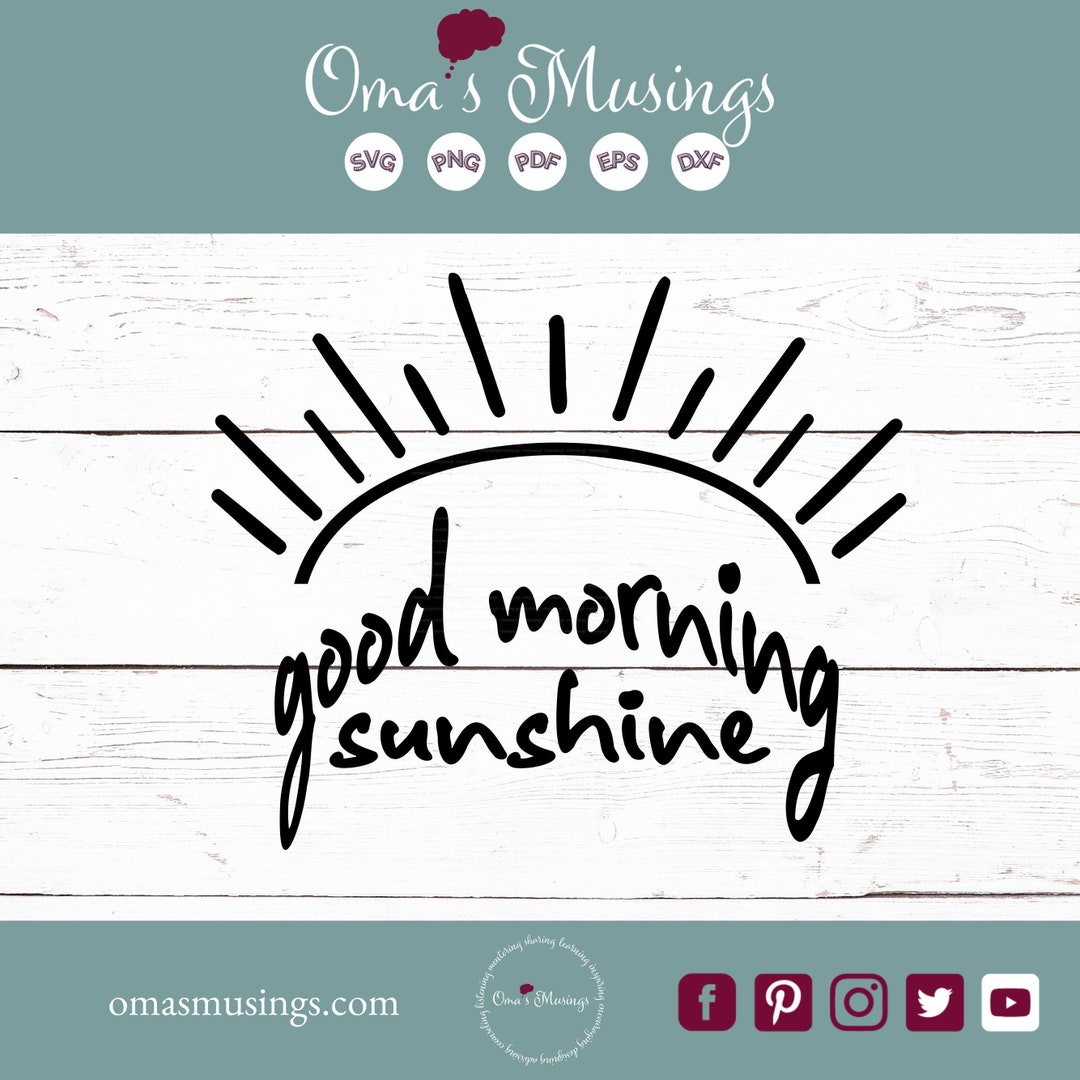 Good Morning SVG Coffee Cup Design Hand-drawn Look SVG Good Morning ...