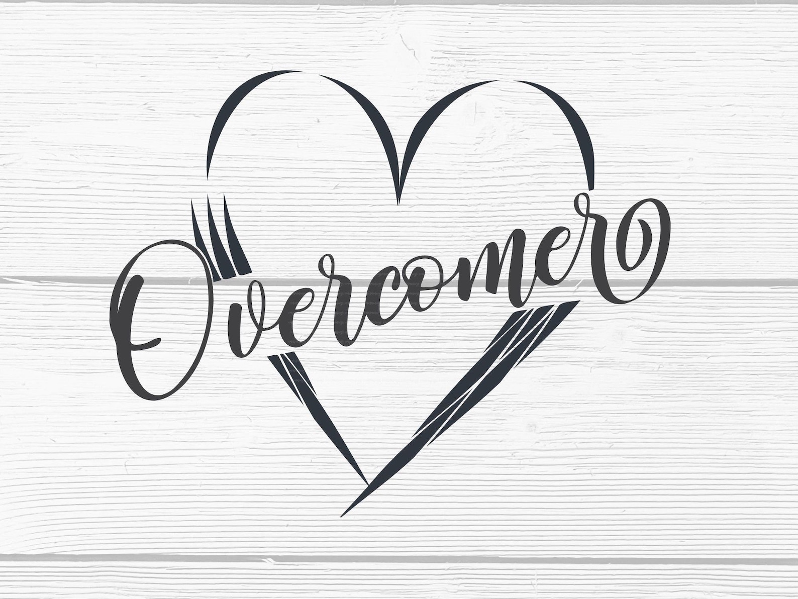 Overcomer Heart SVG Overcomer Saying SVG Overcomer SVG - Etsy