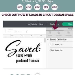 Saved SVG Definition of Saved SVG Salvation SVG Christian Svg Digital ...