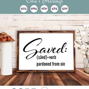 Saved SVG Definition of Saved SVG Salvation SVG Christian Svg Digital ...