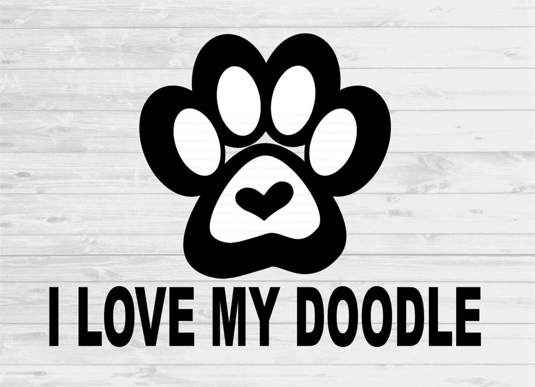 Goldendoodle Decal - Goldendoodle Dog SVG - Doodle Svg - I Love My ...