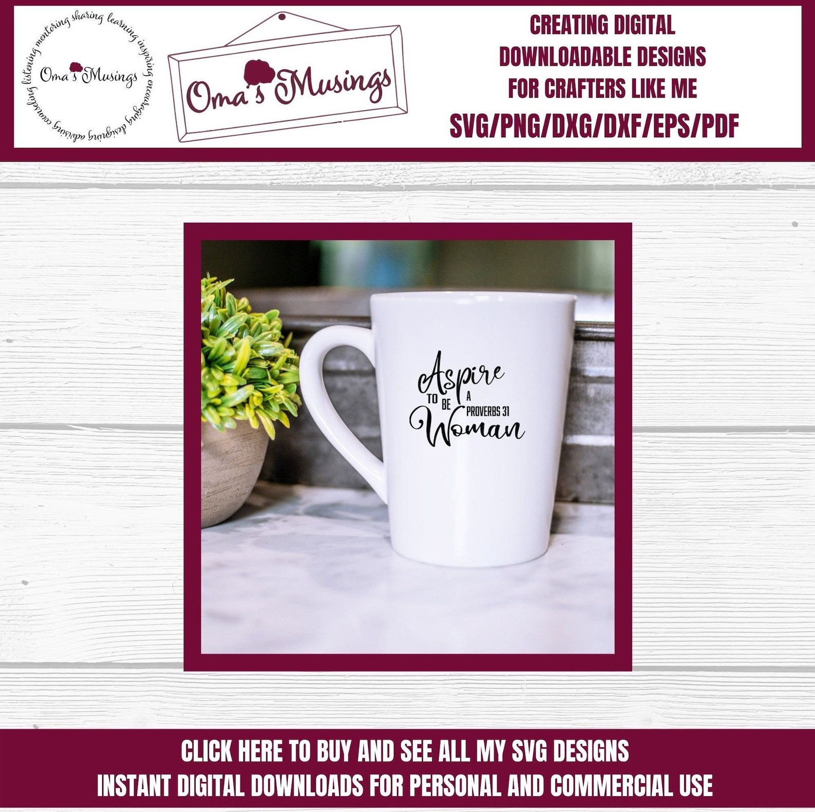 Proverbs 31 Woman Svg Aspire To Be A Proverbs 31 Woman Svg Etsy