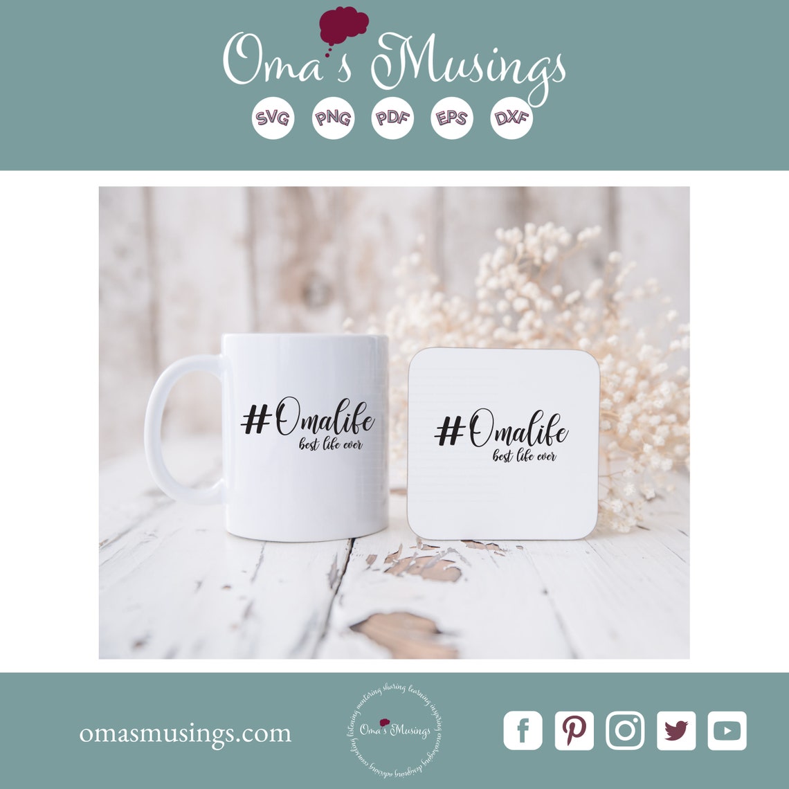 Oma SVG Hashtag Oma Life SVG Oma Life SVG Digital - Etsy