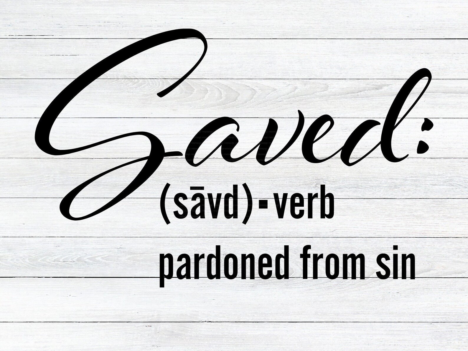 Saved SVG Definition of Saved SVG Salvation SVG - Etsy