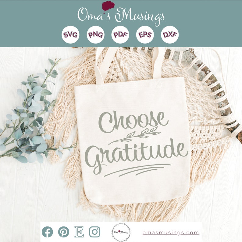 Gratitude SVG Choose Gratitude SVG Grateful SVG Digital - Etsy