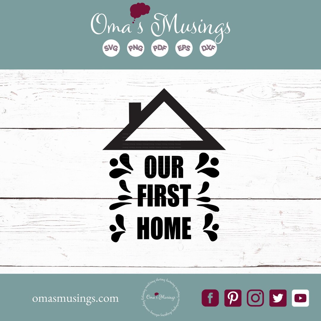 First Home SVG Our First Home SVG First Home Ornament Svg Home SVG ...