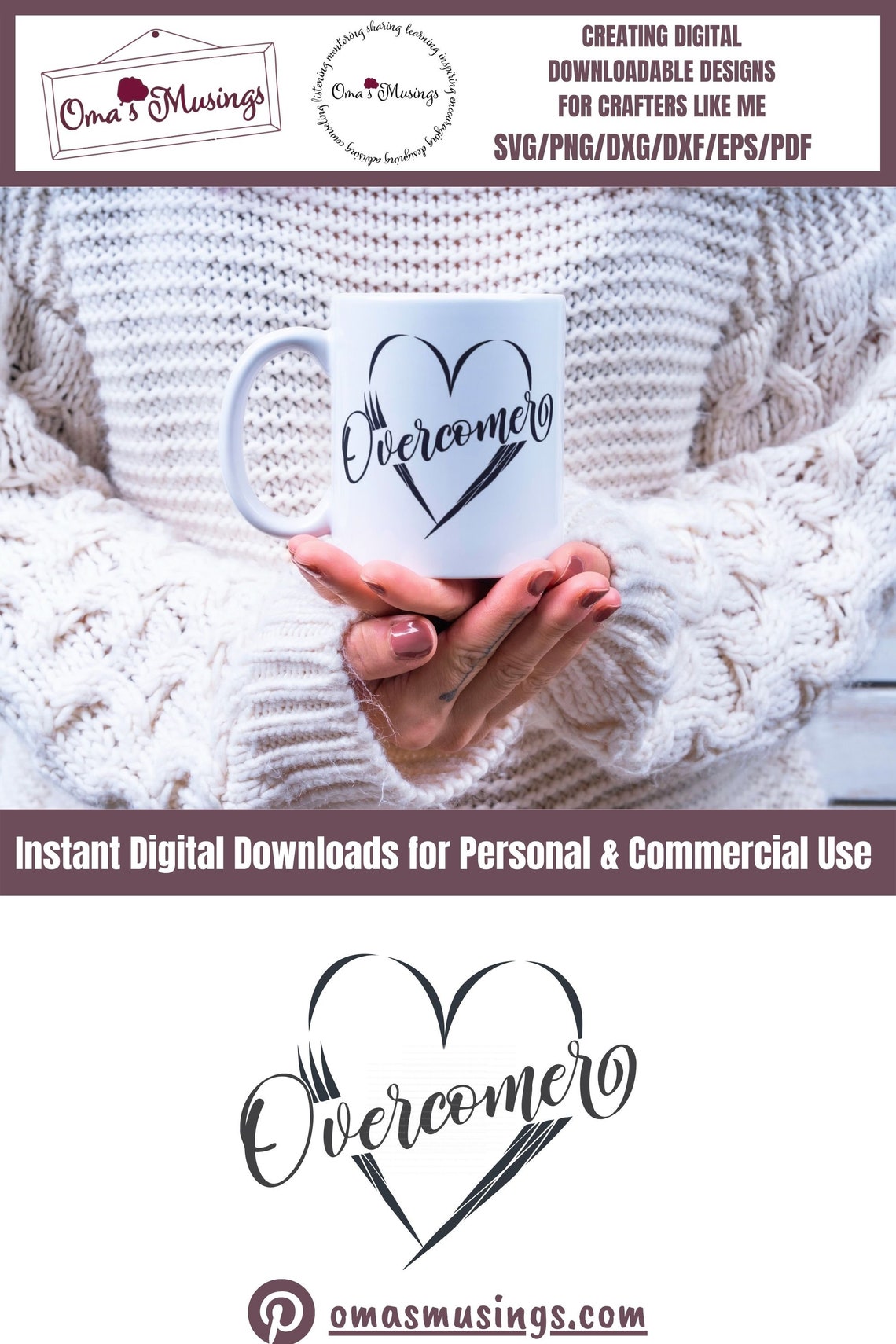 Overcomer Heart SVG Overcomer Saying SVG Overcomer SVG | Etsy