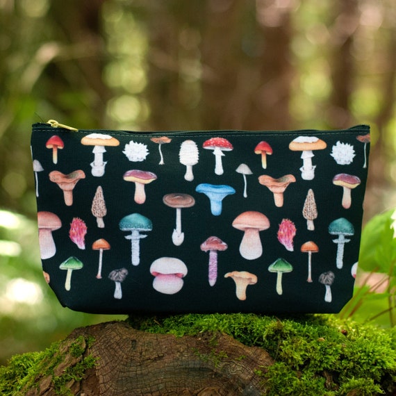 Zipper Pouch Mushrooms | Etsy