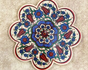 Decorative Turkish Ceramic Trivet 7, Ceramic Trivet, Ceramic Tile ...