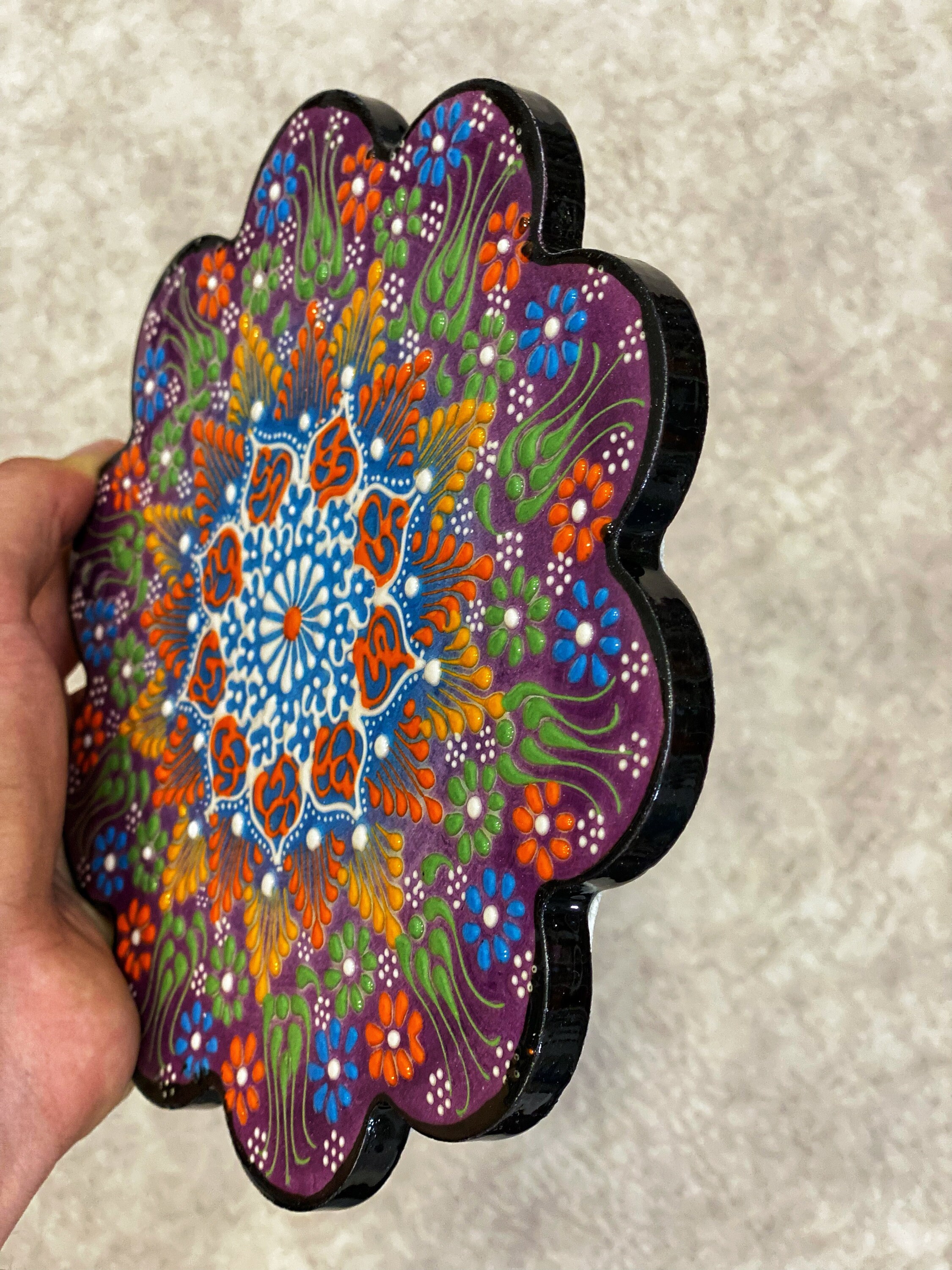 Decorative Tile Kitchen Trivet 7 Tile Trivet Ceramic | Etsy