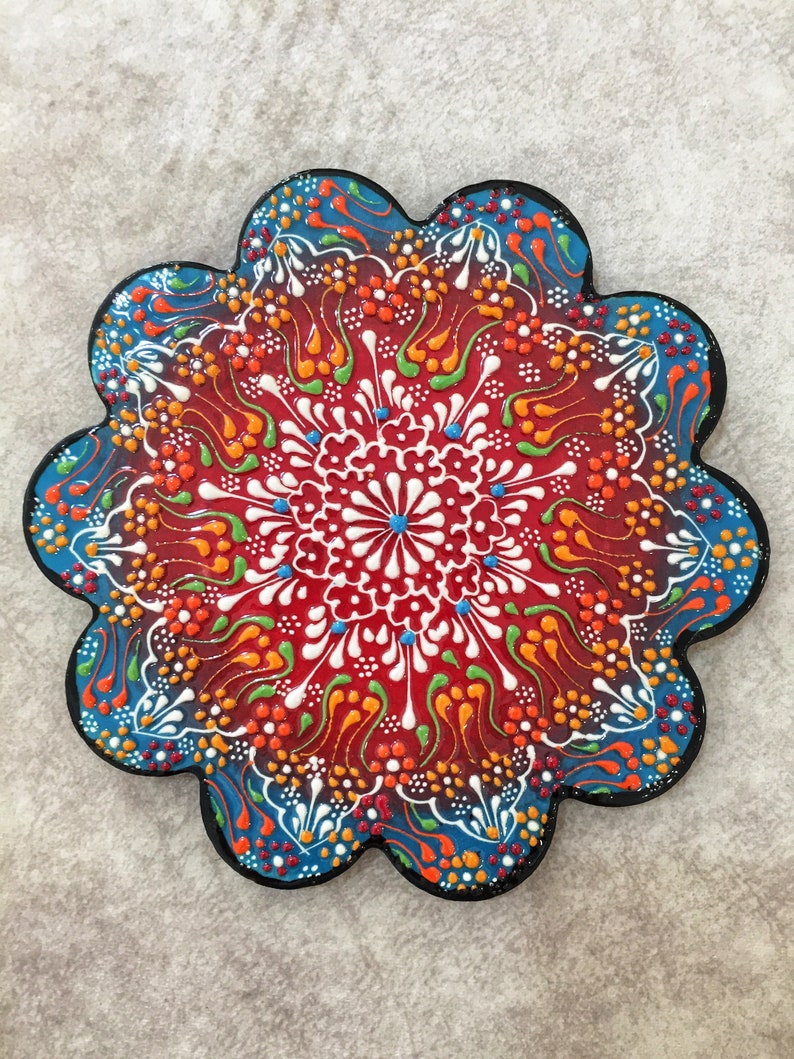 Decorative Tile Kitchen Trivet 7 Tile Trivet Ceramic | Etsy