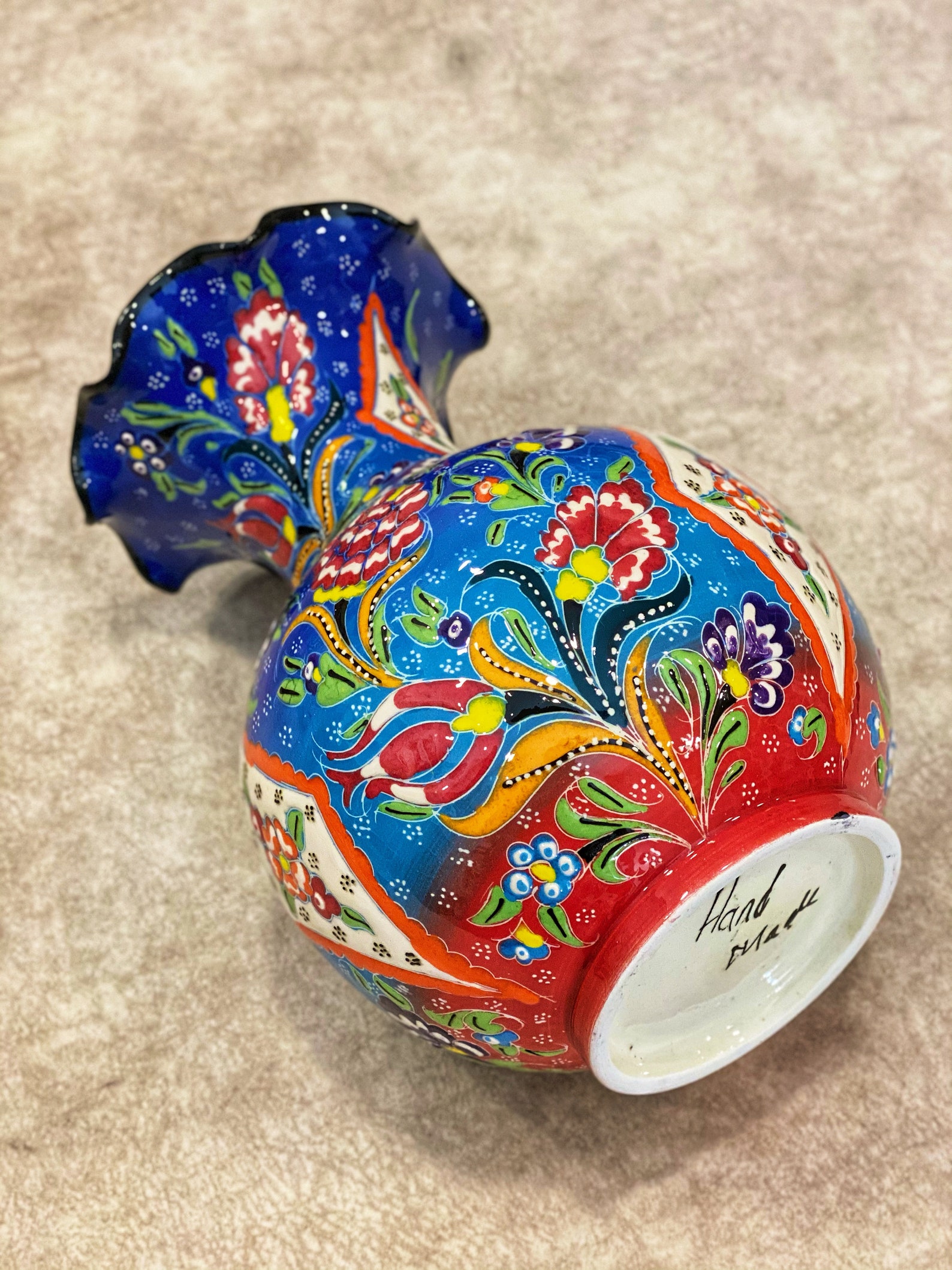 8'' Decorative Turkish Ceramic Vase Handmade Ceramic - Etsy