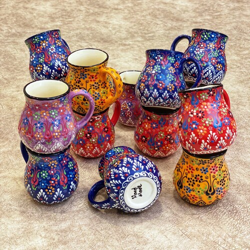 Turkish Ceramic Coffee Mug Handmade Ceramic Espresso Mug - Etsy