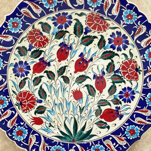 12'' Turkish Wall Plate Colourful Wall Decor - Etsy